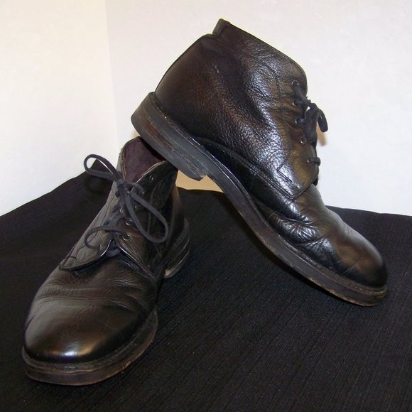 H.S. Trask | Shoes | Hs Trask Mens Leather Black Leather Chukka Boots ...